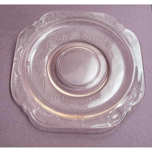 federal glass | Dining | Vintage Pink Depression Glass Madrid Pattern ...